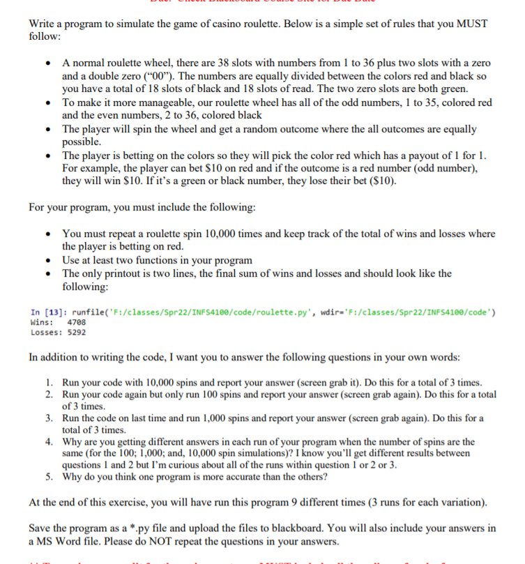Solved Write a program to simulate the game of casino | Chegg.com