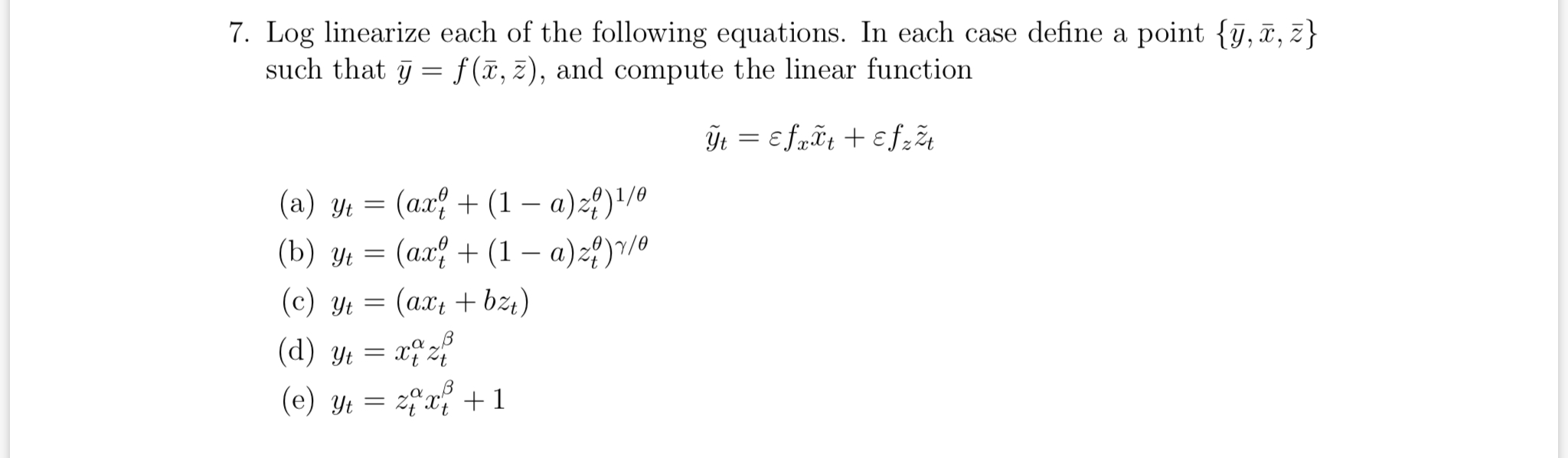 Solved 7 Log Linearize Each Of The Following Equations In Chegg solved-7-log-linearize-each-of-the-following-equations-in-chegg
