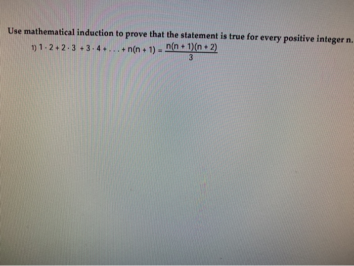 Solved use mathematical induction to prove that the | Chegg.com