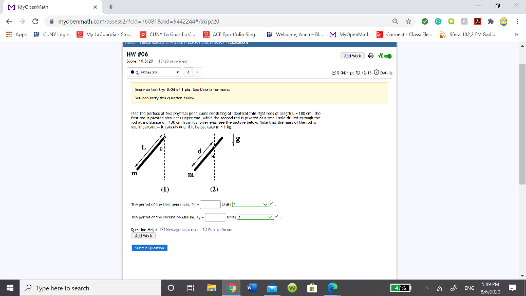 Solved M MyOpen Math X + — A | Chegg.com