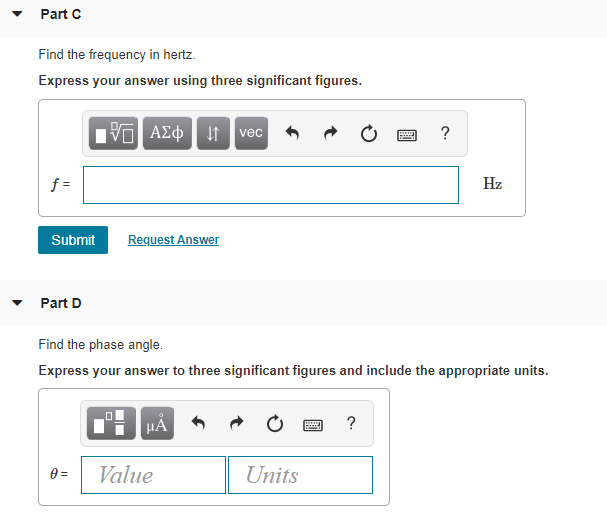 Solved Item 8 A voltage is given by v(t) = 50 sin(500mt + | Chegg.com