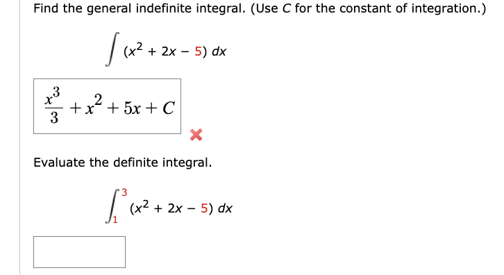 Solved Find the general indefinite integral. (Use C for the | Chegg.com