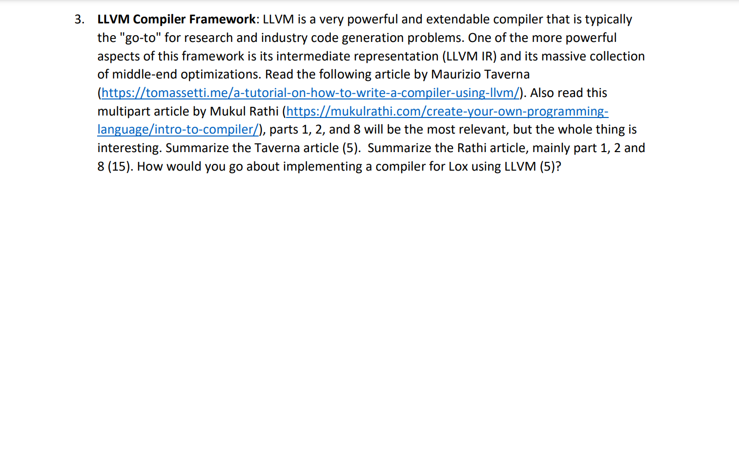Solved Llvm Compiler Framework Llvm Is A Very Powerful And 1313