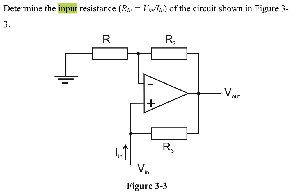 Solved Determine the input resistance (Rin - Vin/ lin) of | Chegg.com Solved Determine the input resistance (Rin - Vin/ lin) of | Chegg.com