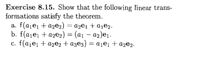 Solved Exercise 8.15. Show that the following linear | Chegg.com