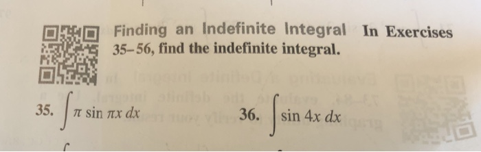 Solved Finding an Indefinite Integral in Exercises 35-56, | Chegg.com