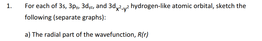 Solved b) The radial probability distribution function, | Chegg.com