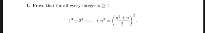 Solved 1. Prove that for all every integer n 2 1 n2+n 13 + | Chegg.com