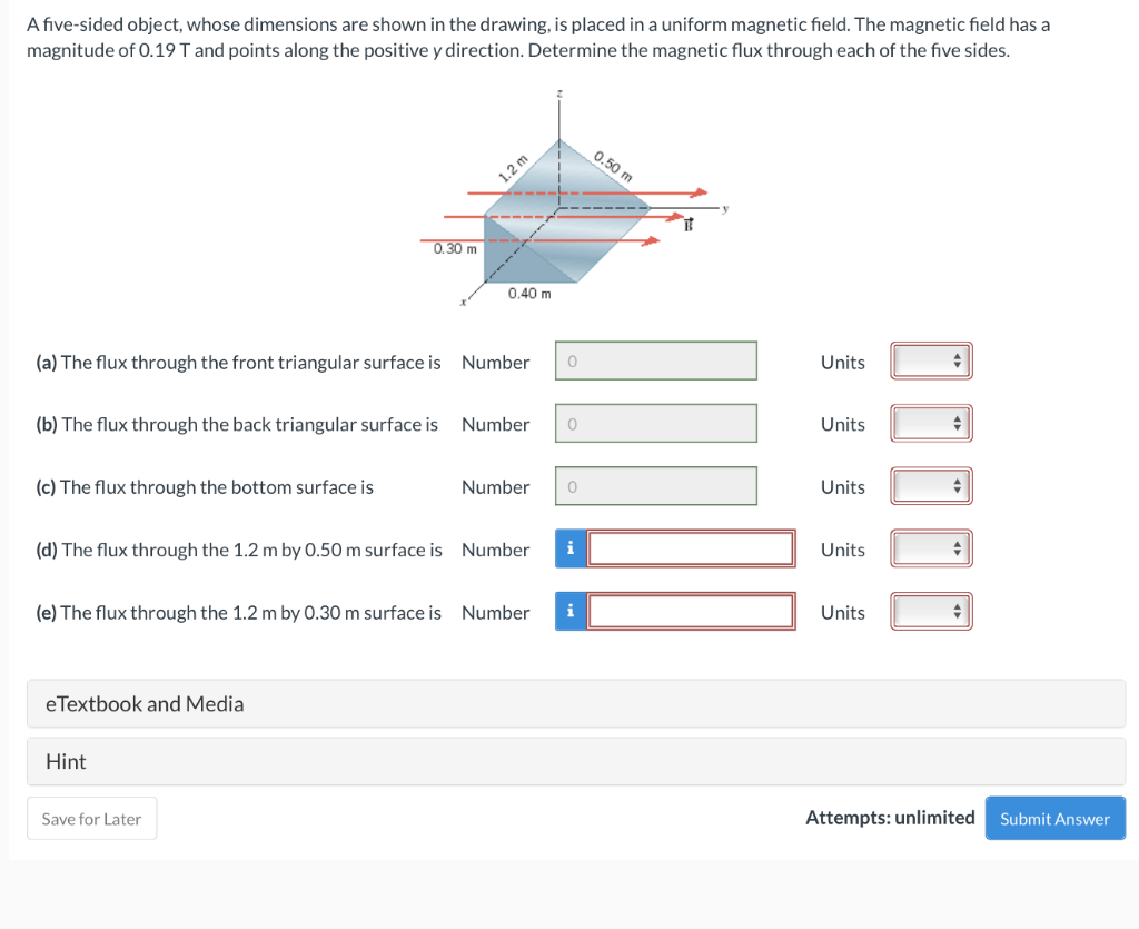 Solved A five-sided object, whose dimensions are shown in | Chegg.com