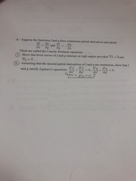 Solved Suppose the functions f and g have continuous partial | Chegg.com