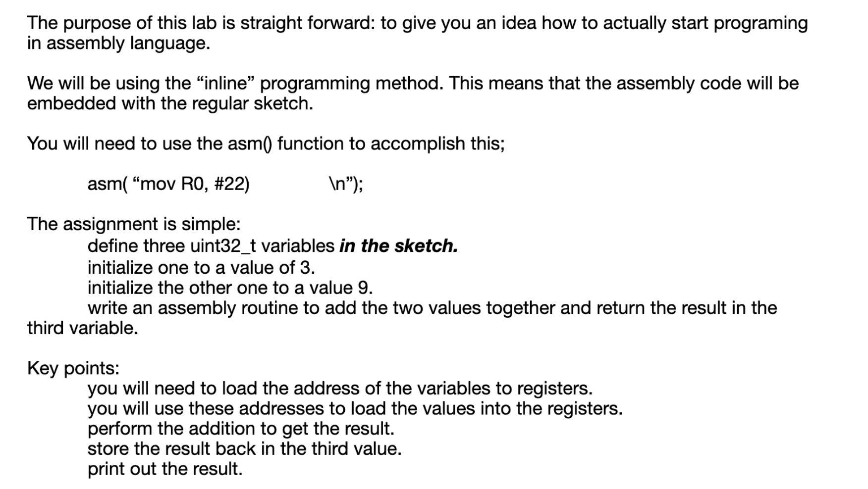 The purpose of this lab is straight forward: to give | Chegg.com