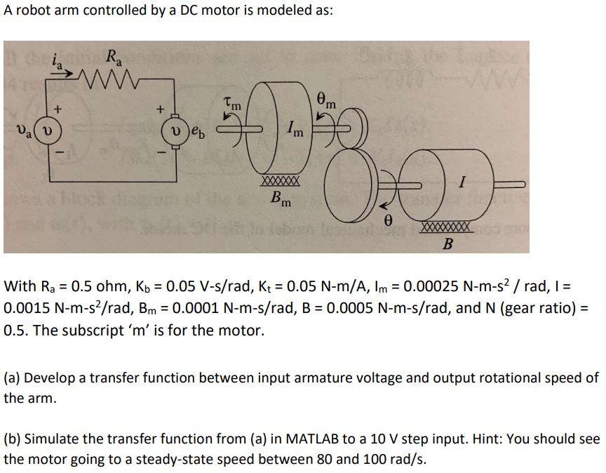 Solved Engineering Dynamic Systems Problem: A robot arm | Chegg.com