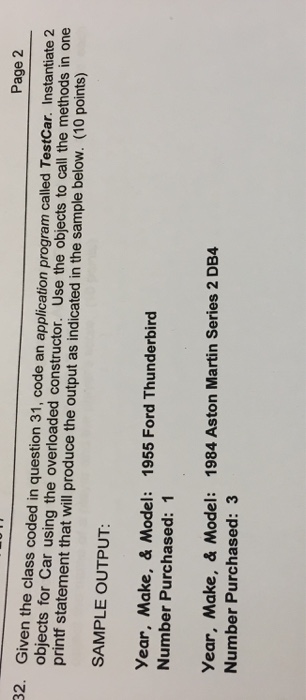 Solved Please help me answer these coding questions, I have | Chegg.com