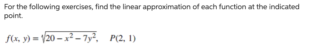 Solved For The Following Exercises Find The Linear
