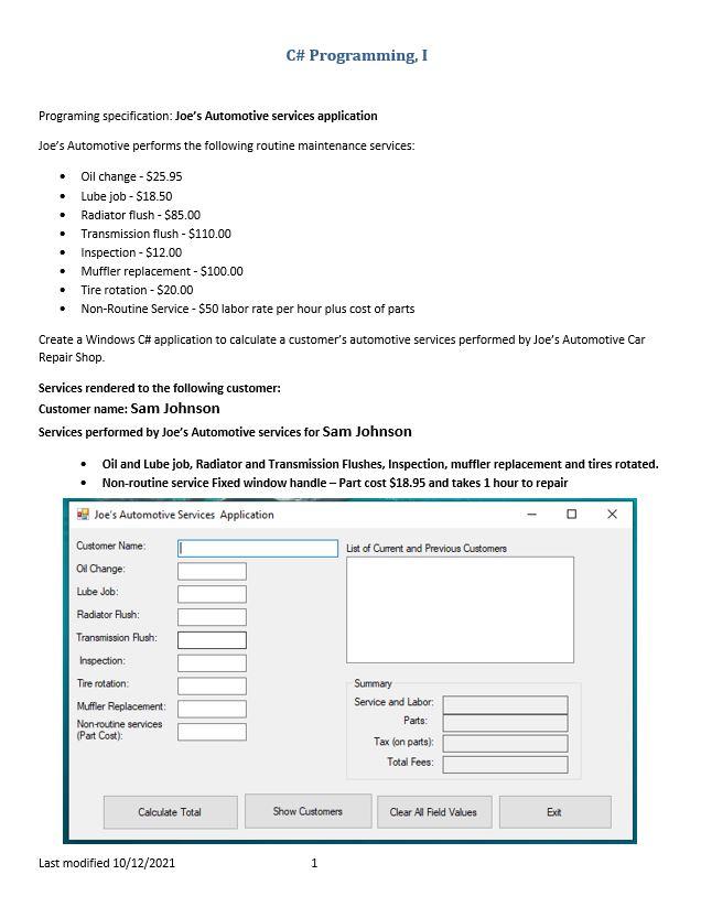 Solved This is a C# (C Sharp) assignment. The Solution has | Chegg.com