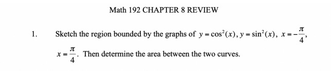 Solved Sketch the region bounded by the graphs of | Chegg.com