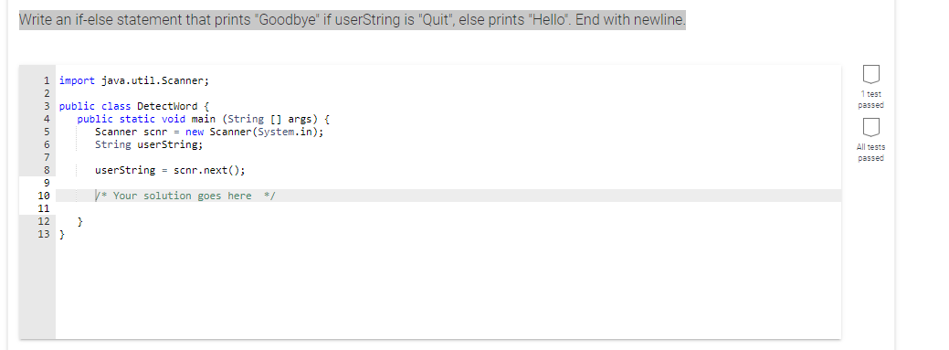 Solved Write an if-else statement that prints Solved Write an if-else statement that prints