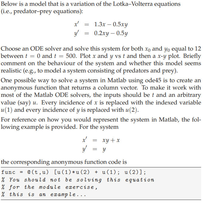 Solved Below is a model that is a variation of the | Chegg.com