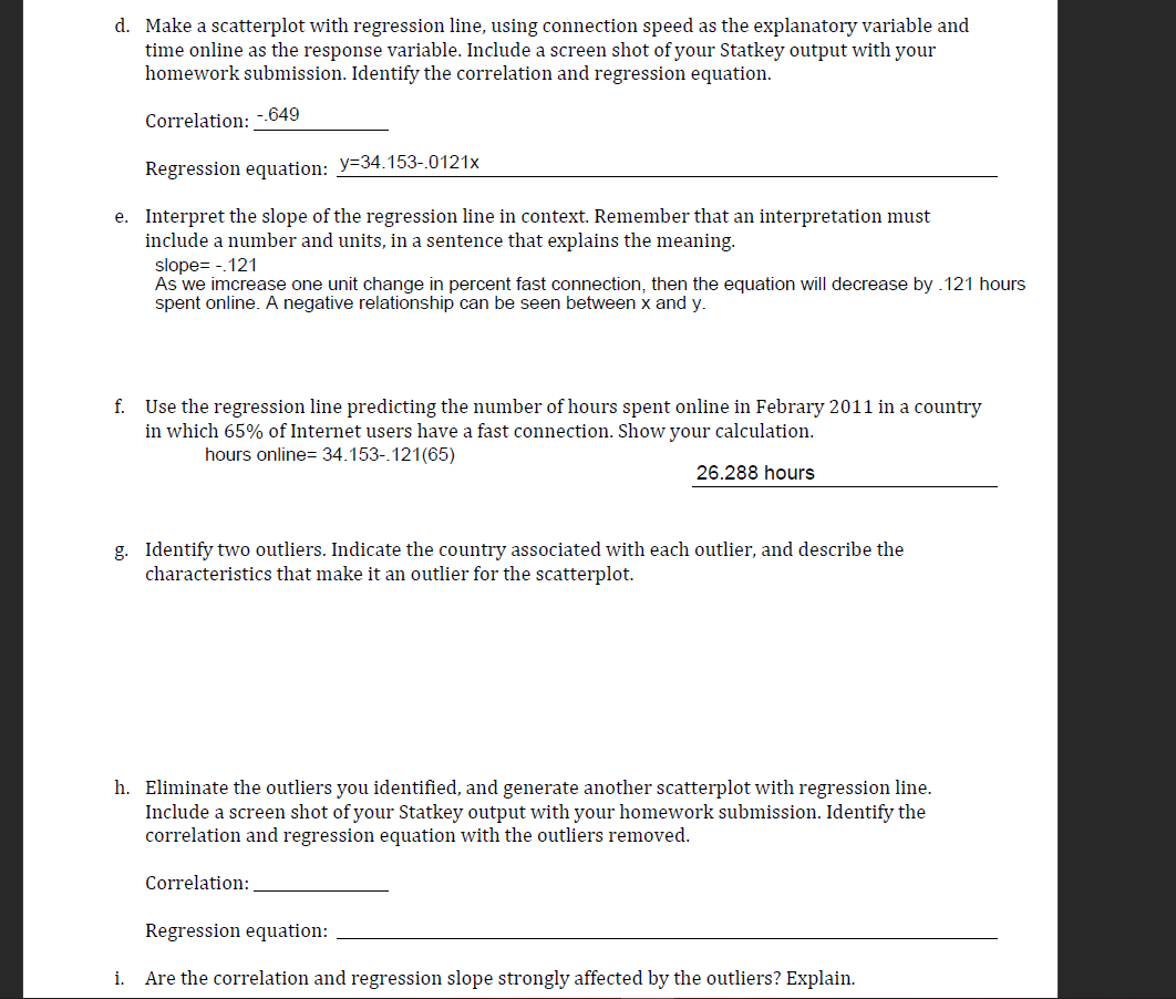 Solved Statkey Descriptive Statistics for Two Quantitative | Chegg.com