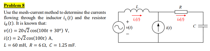 Solved Use the mesh-current method to determine the currents | Chegg.com