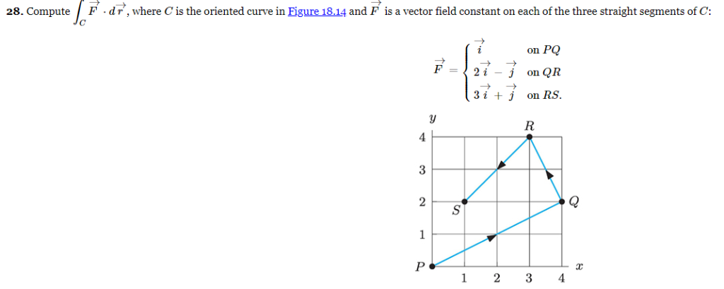 Solved 28. Compute F dr, where C is the oriented curve in | Chegg.com