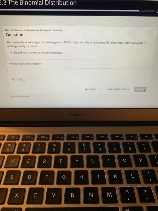 Solved .3 The Binomial Distribution Use the Binomial | Chegg.com