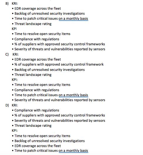 Solved 83) The Chief Information Officer (CIO) has been | Chegg.com