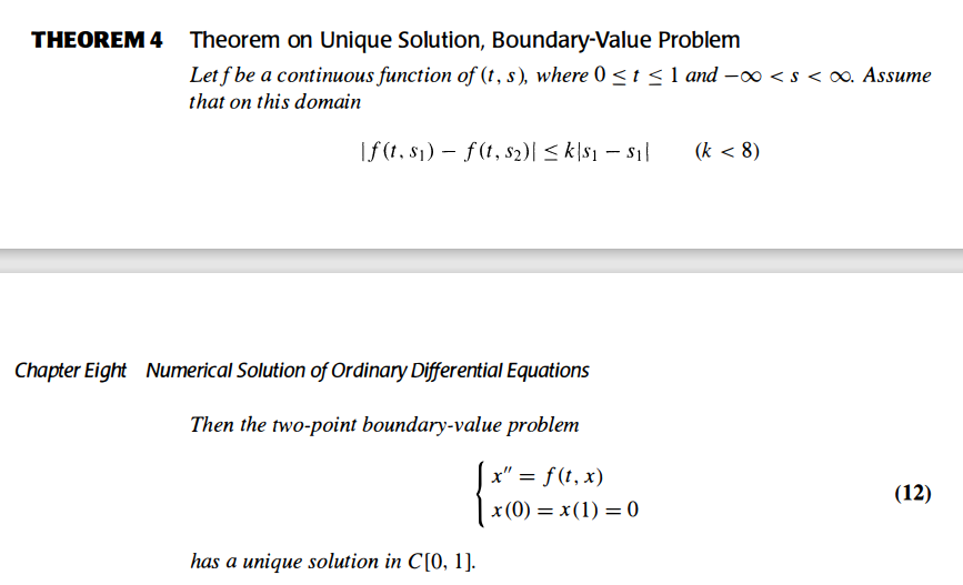 Solved 17. Prove that this problem has a unique solution: | Chegg.com