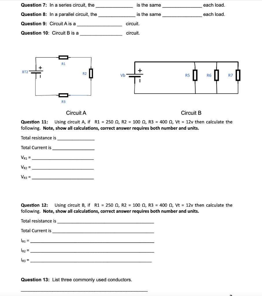 Solved Question 2: Explain Ohm's Law and list the three | Chegg.com