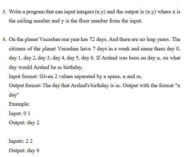 Solved 3. Write a program that can input integers (x.y) and | Chegg.com