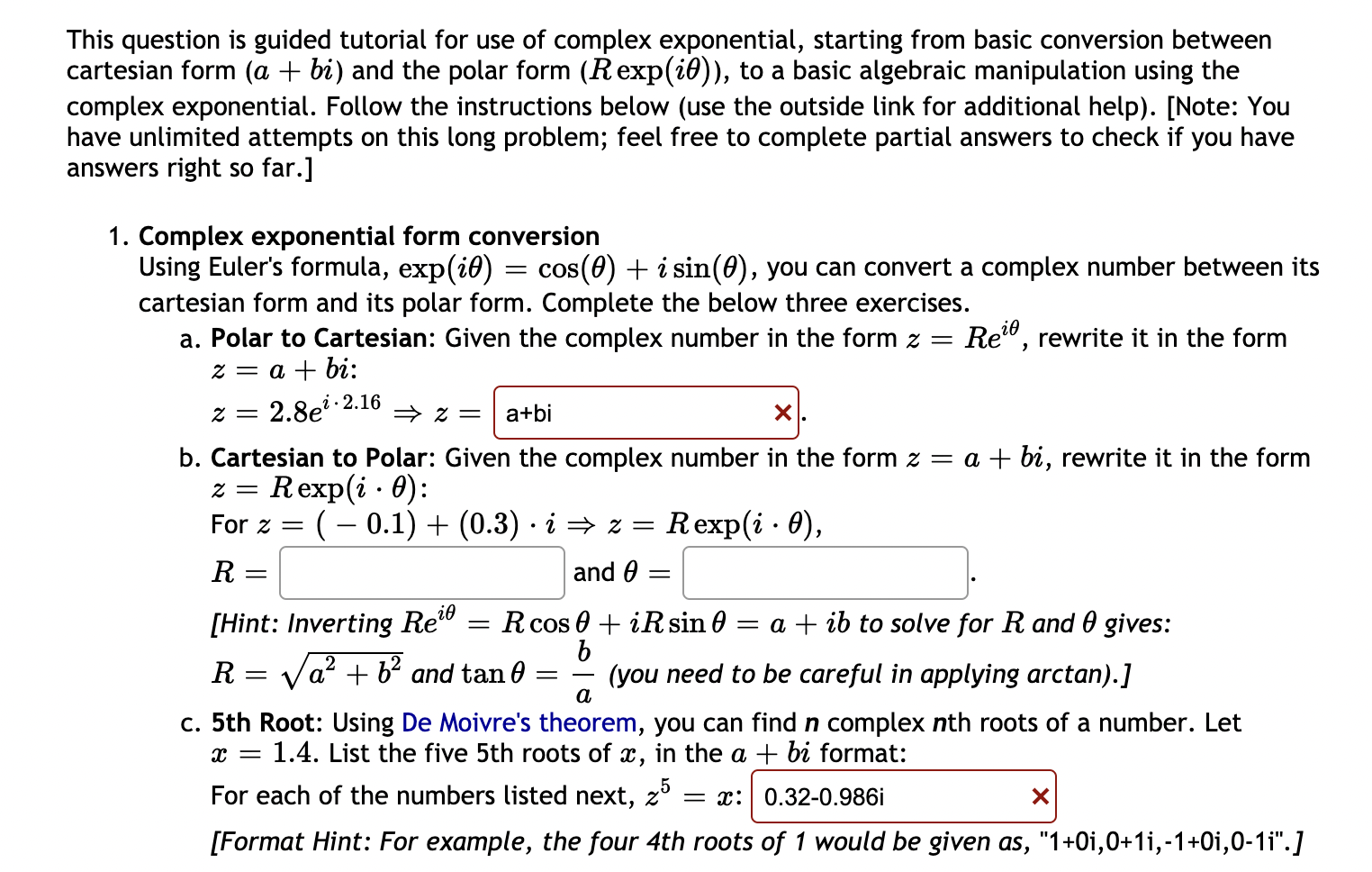 Solved This question is guided tutorial for use of complex | Chegg.com