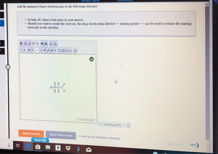 Solved Add the unshared (lone) electron pairs to the | Chegg.com