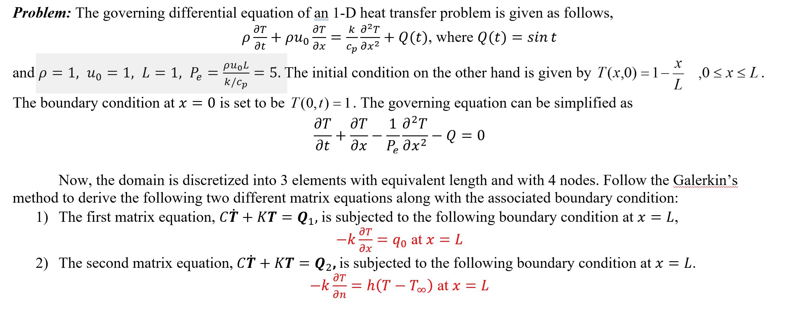 Solved Problem: The governing differential equation of an | Chegg.com