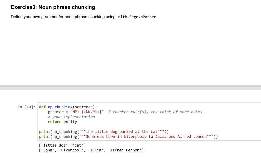 Solved In [1]: # import all packages import nltk from nltk | Chegg.com