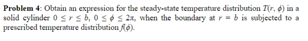 Solved Problem 4: Obtain an expression for the steady-state | Chegg.com