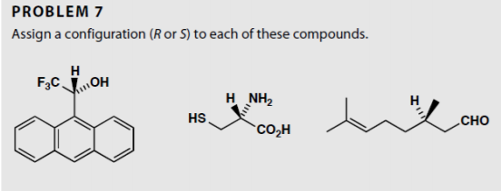Solved PROBLEM 7 Assign a configuration (R or S) to each of | Chegg.com