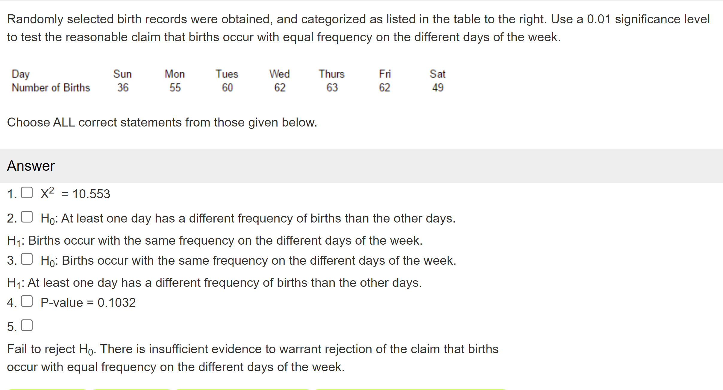 Solved Help me solve this problem , ﻿choose ALL correct | Chegg.com