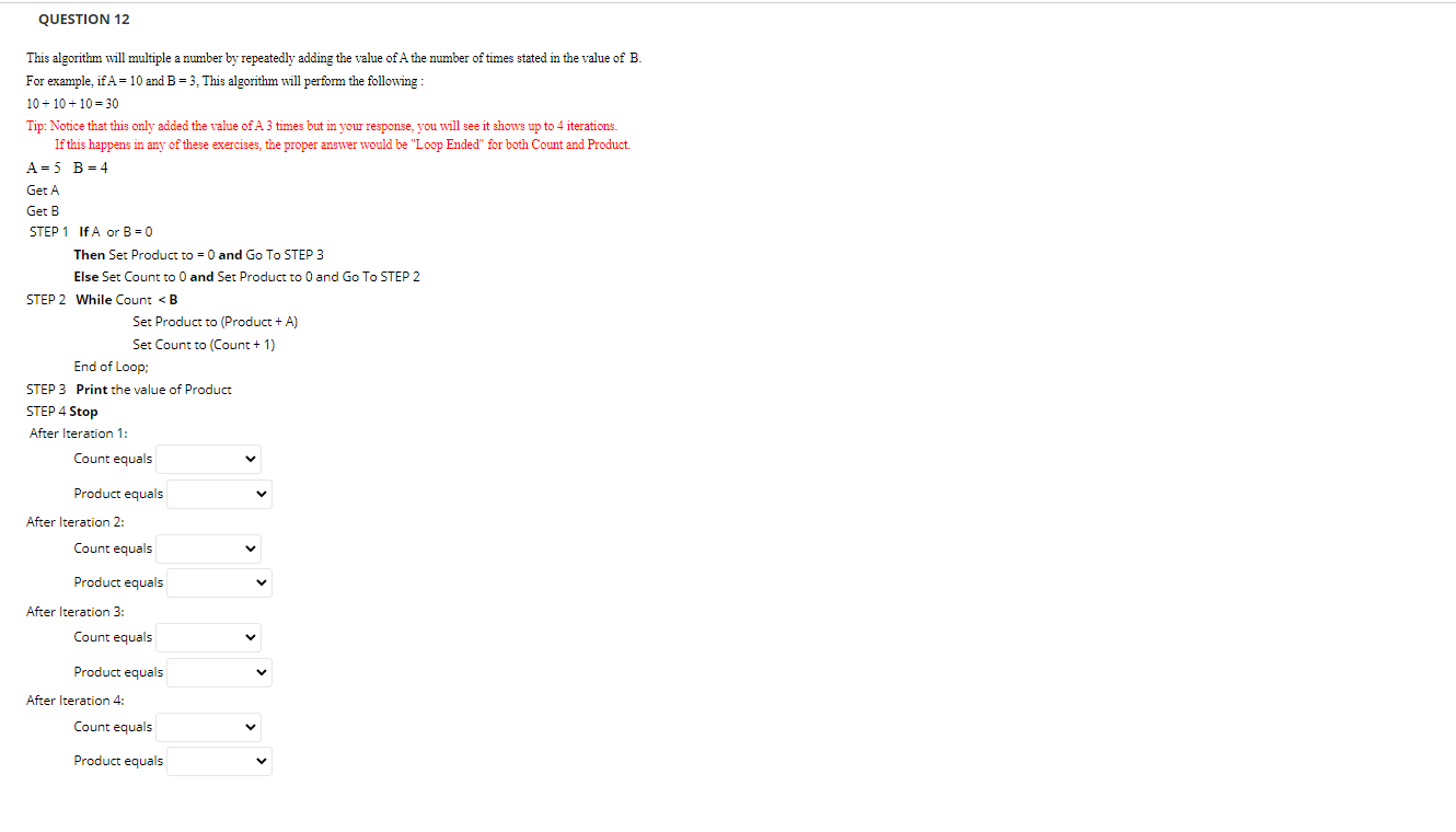 Solved Question 9 Run Through The Following Algorithm And 