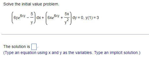 Solved Solve the initial value problem. | Chegg.com