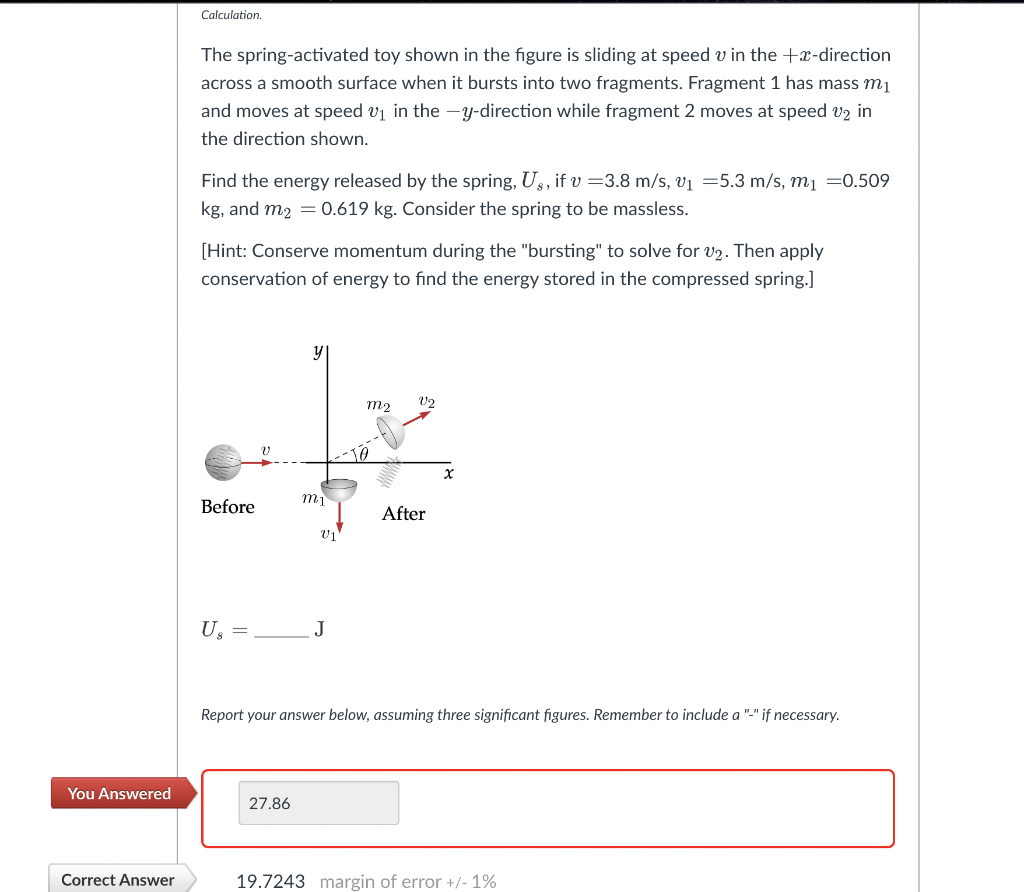 Solved The spring-activated toy shown in the figure is | Chegg.com
