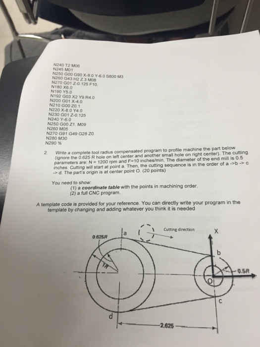 Point to point path control. 15 A process on a CNC | Chegg.com
