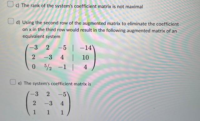 Solved Given the system of equations below, | Chegg.com