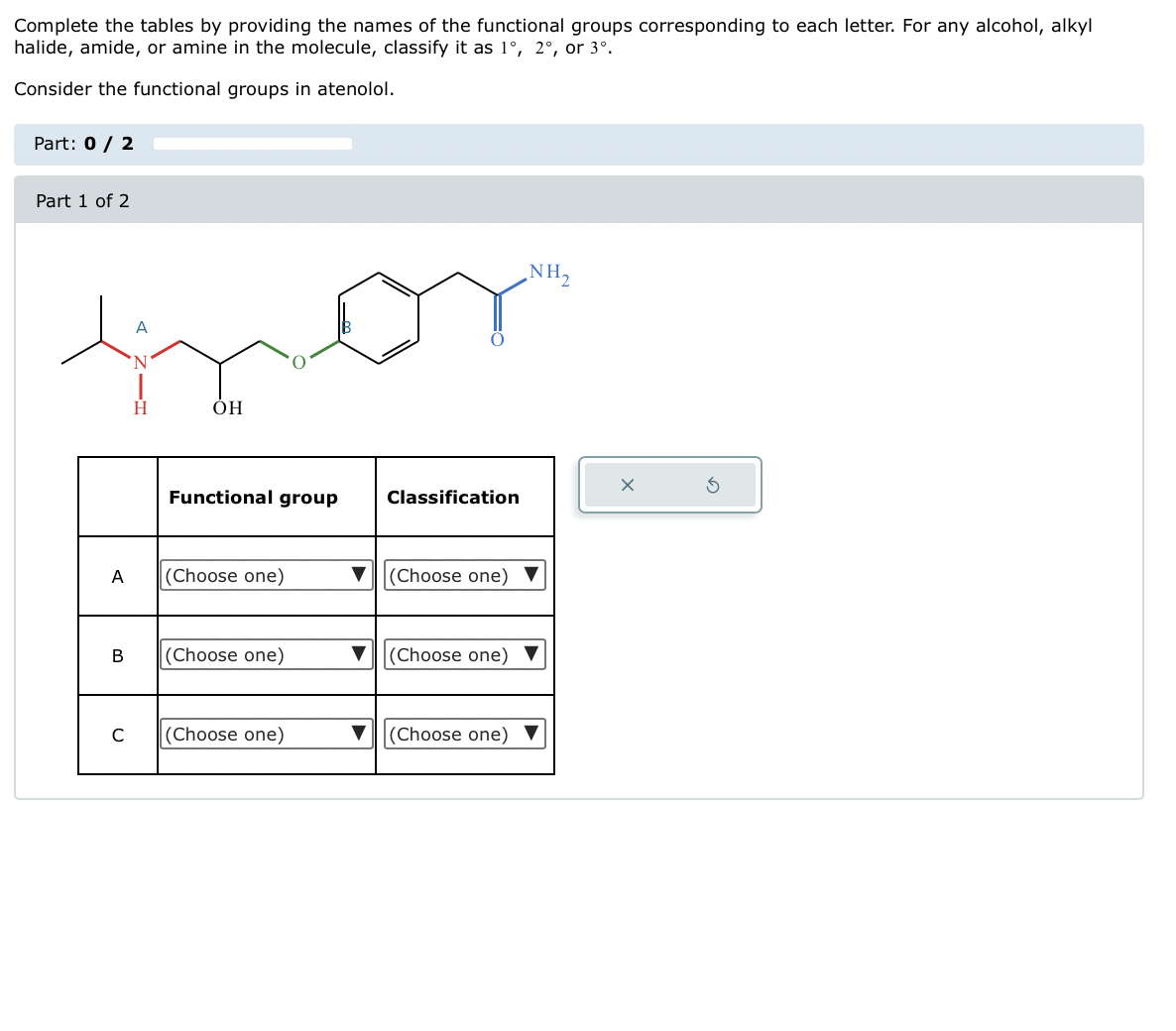 Solved Complete the tables by providing the names of the | Chegg.com