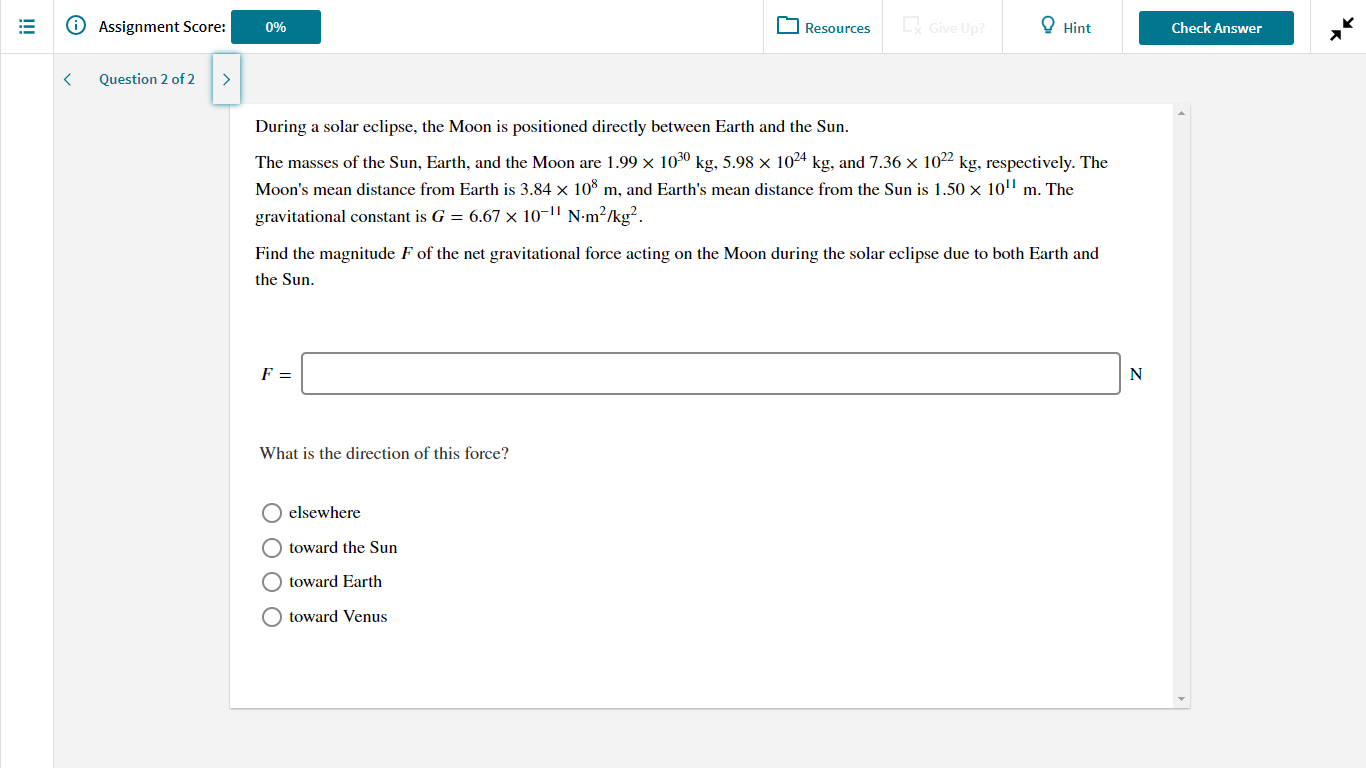 Solved iii 0 Assignment Score: 0% Resources LX Give Up? 5 | Chegg.com