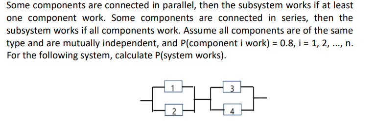 Solved Some components are connected in parallel, then the | Chegg.com
