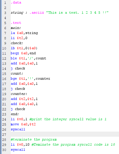 Solved 1) Write a code which counts number of punctuation in | Chegg.com