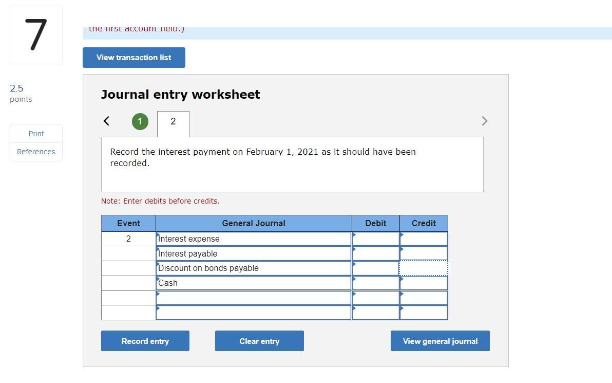 Solved 7 Exercise 20-22 (Algo) Error correction; accrued | Chegg.com