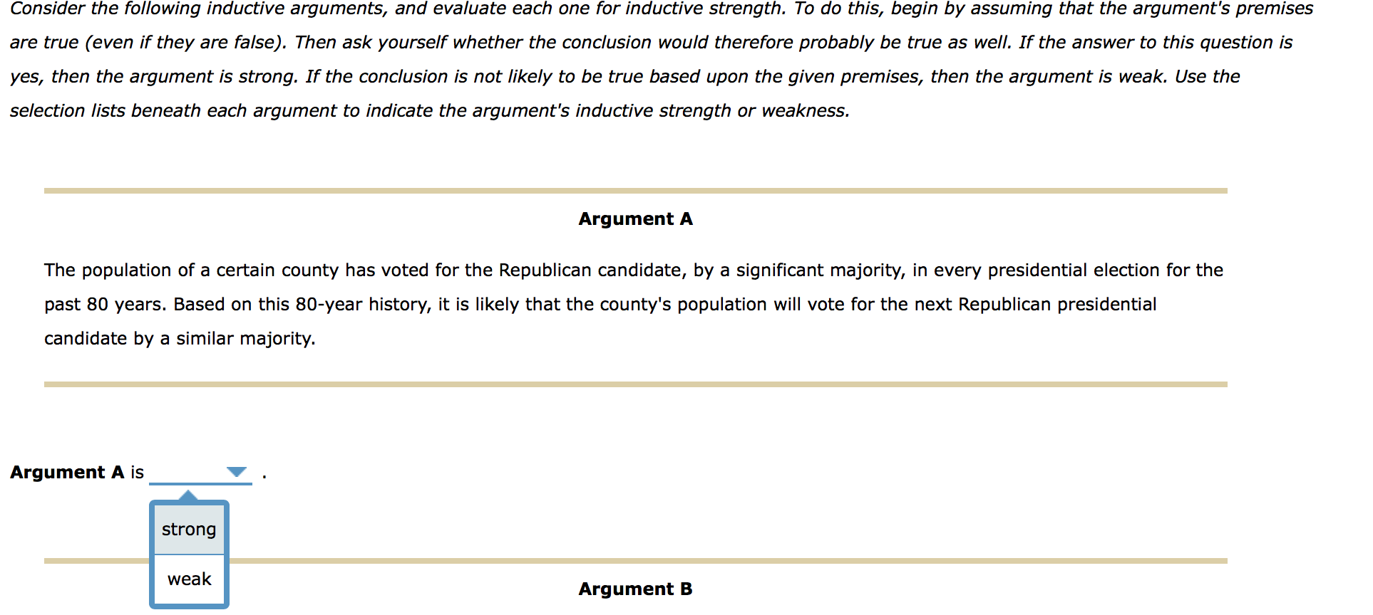 Solved Consider the following inductive arguments, and | Chegg.com