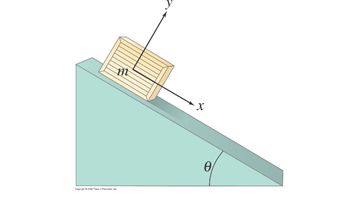Solved The following figure shows a box sliding along a | Chegg.com