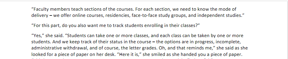 Solved use the Visio Database Model Diagram with Crow's Foot | Chegg.com